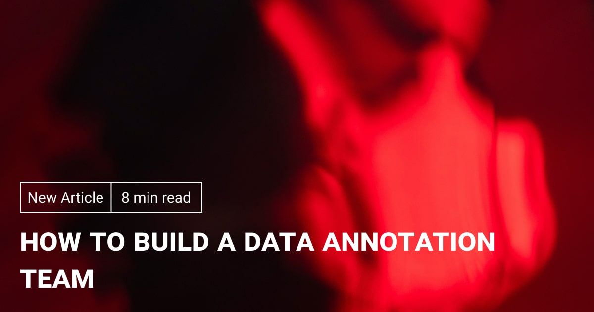 How to Build a Data Annotation Team in 2025 | Label Your Data